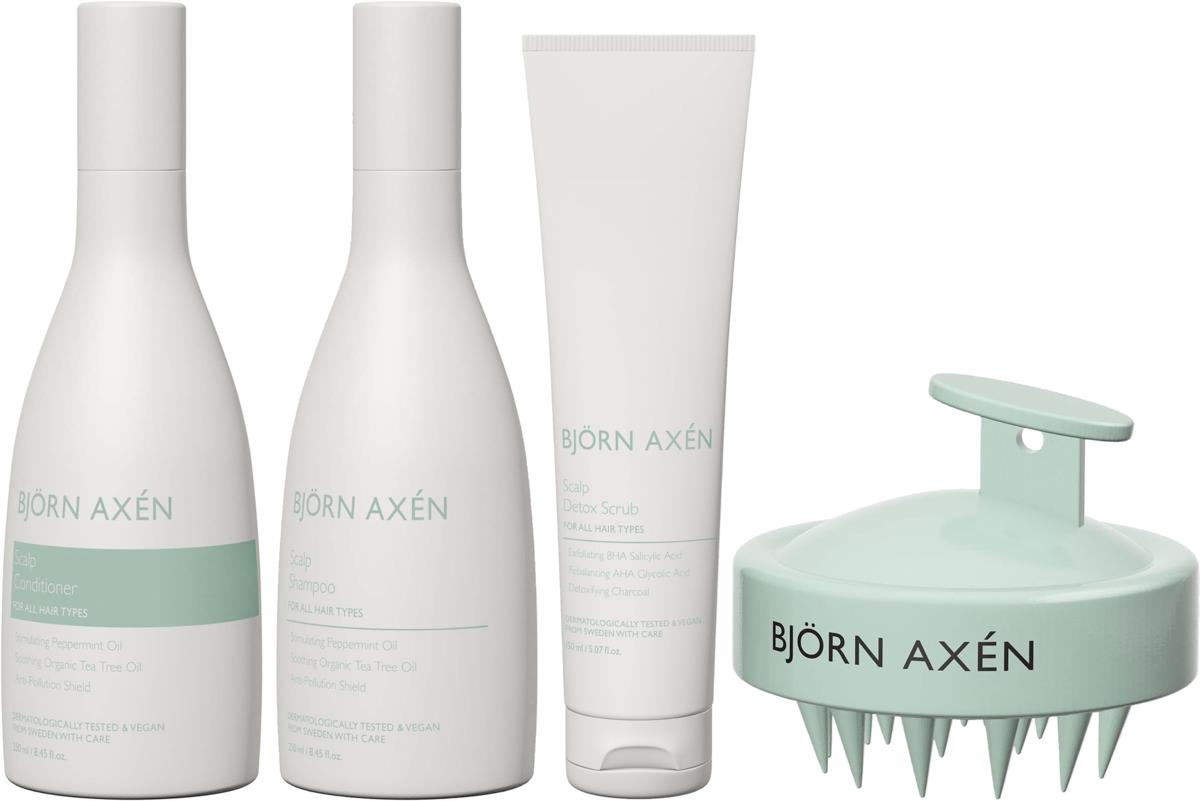 Björn Axen Scalp Bundle Shampoo 250 ml & Conditioner 250 ml & Detox ...
