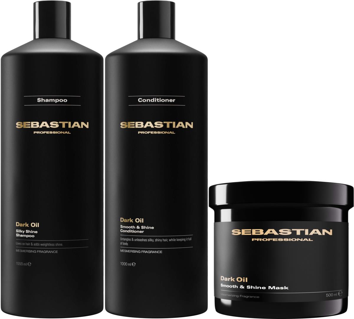 Sebastian Professional DarkOil Bundle Smooth and Shine Shampoo 1000 ml ...