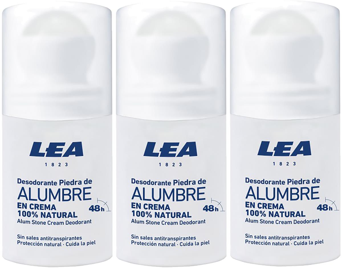 LEA Natural Alum Cream Deo Roll On 50 ml x 3 | lyko.com