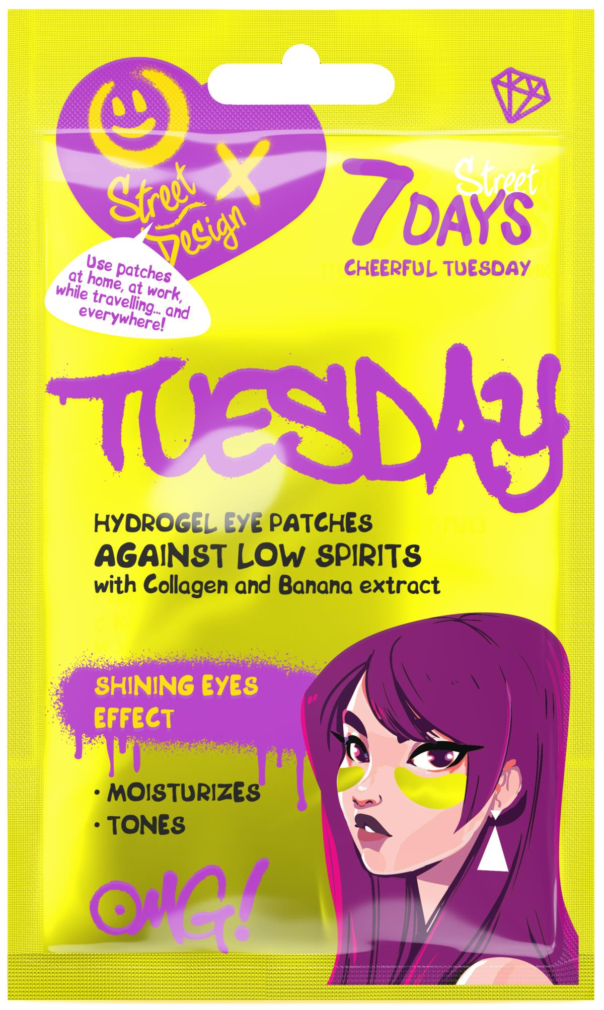 7DAYS Beauty Cheerful Tuesday Hydrogel eye patches 2 g | lyko.com