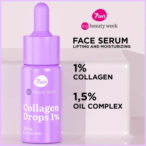 7DAYS Beauty My Beauty Week Collagen Drops 1% Lifting Face Serum 20 ml ...
