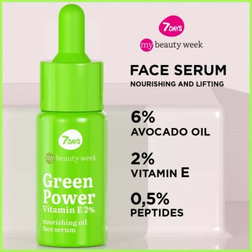 7DAYS Beauty My Beauty Week Green Power Vitamin E 2% Nourishing Oil ...