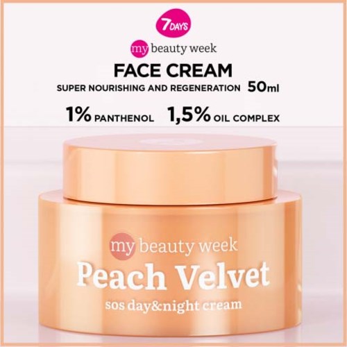 7DAYS Beauty My Beauty Week Peach Velvet Sos Day & Night Cream 50 ml ...