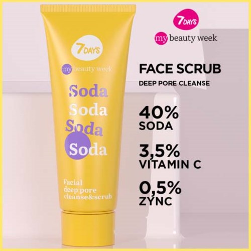7DAYS Beauty My Beauty Week Soda Facial Deep Pore Cleanse & Scrub 80 ml ...
