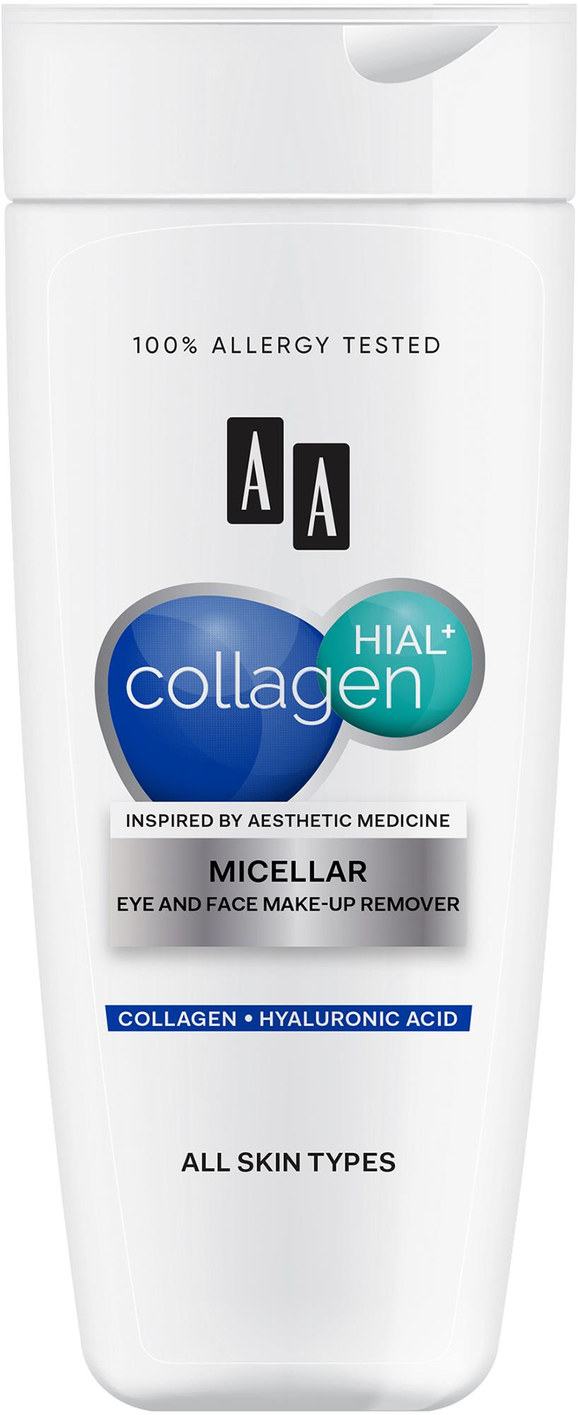 AA Collagen Hial+ Micellar Eye & Face Make-Up Remover4 200 ml | lyko.com