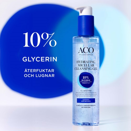 ACO Face Hydrating Micellar Cleansing Gel 200 ml | lyko.com