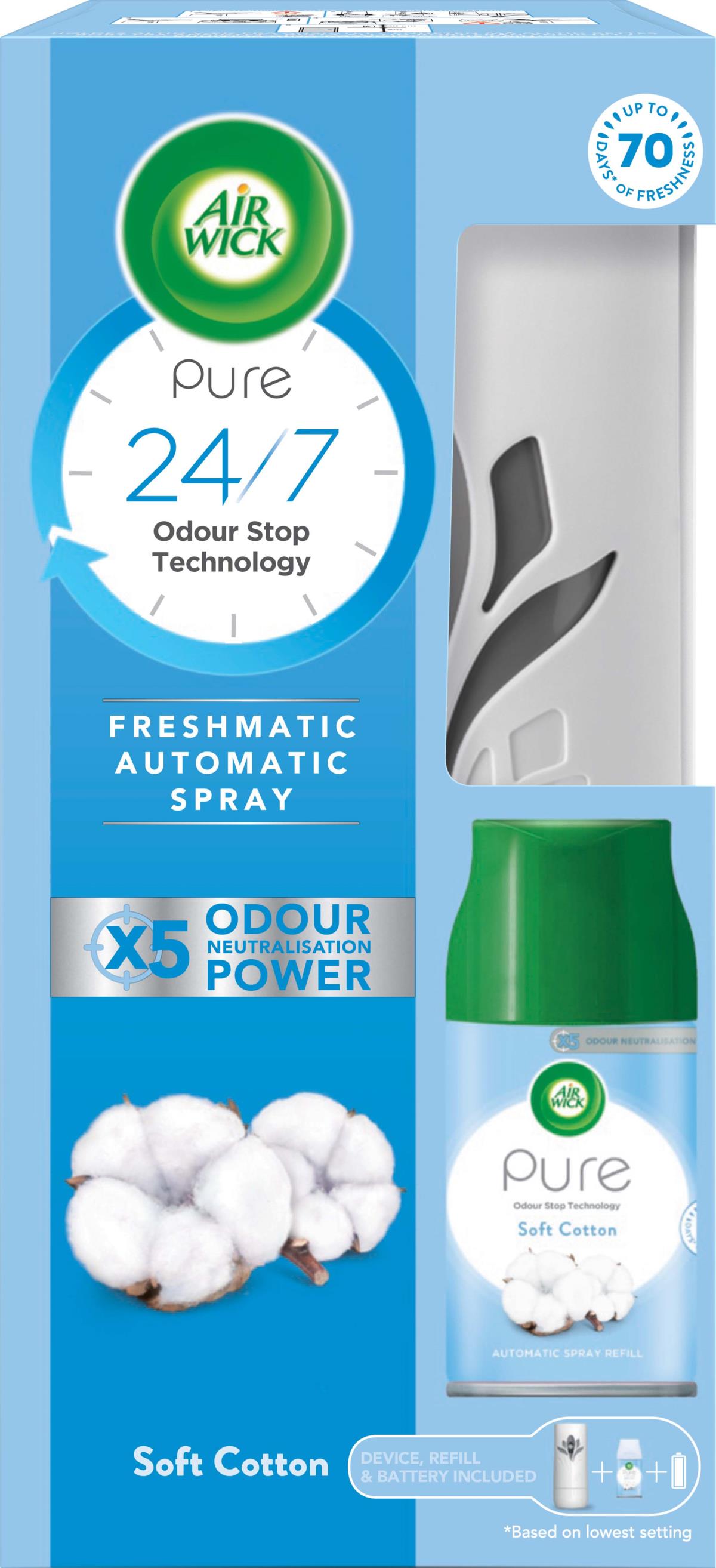 Air Wick Freshmatic Pure Soft Cotton Starterkit | lyko.com