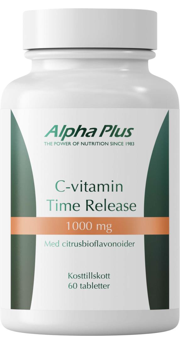 Alpha Plus C- vitamin Time Release 1000 mg 60 Tabs | lyko.com