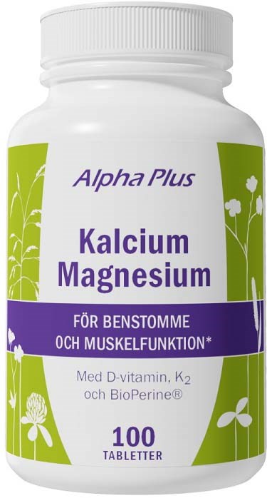 Alpha Plus Kalcium Magnesium 100 Tabs | lyko.com