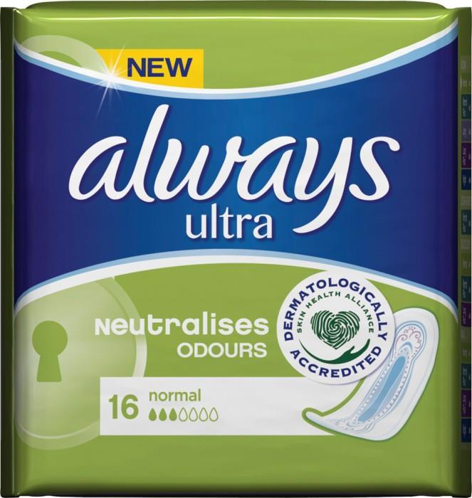 Always Ultra Normal Singelpack 16st 16 ml | lyko.com