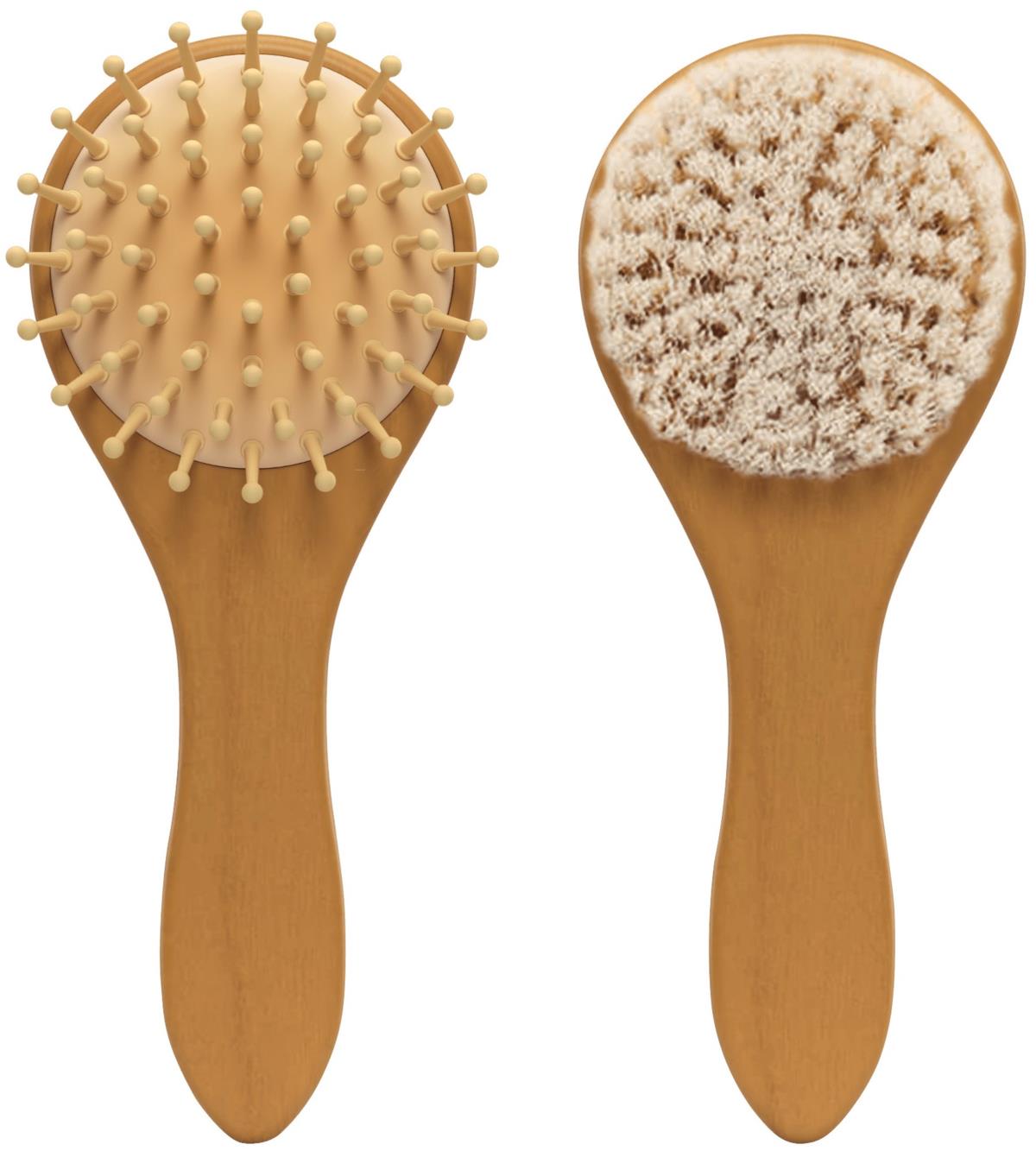 Arc Of Sweden Wooden Hair Brush Set