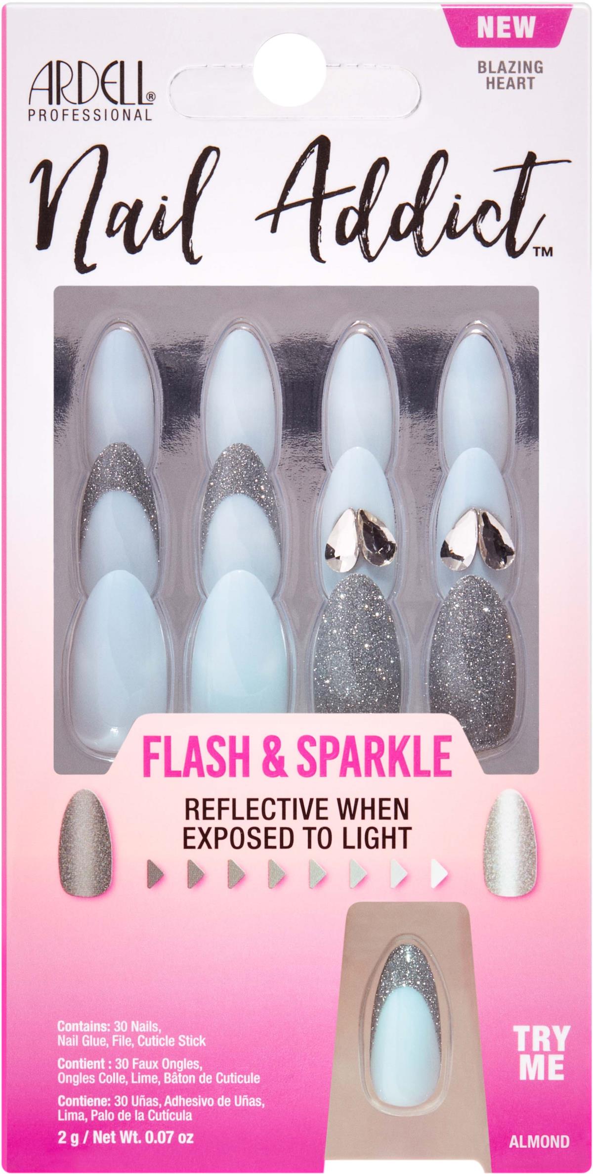 Ardell Electric Connection Nail Addict Flash & Sparkle Blazing Heart ...