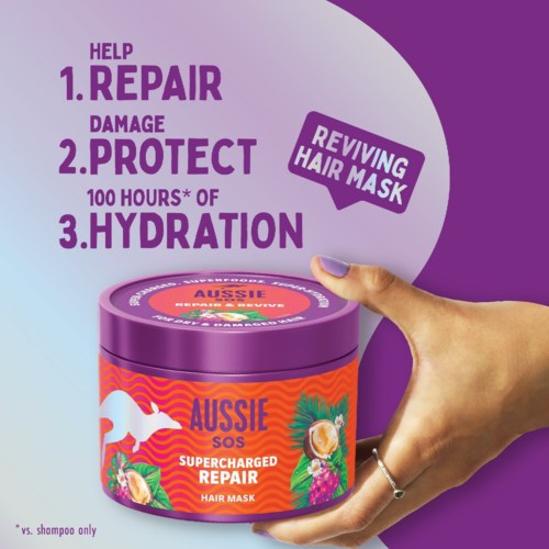 Aussie SOS Supercharged Repair Hair Mask 500 ml | lyko.com