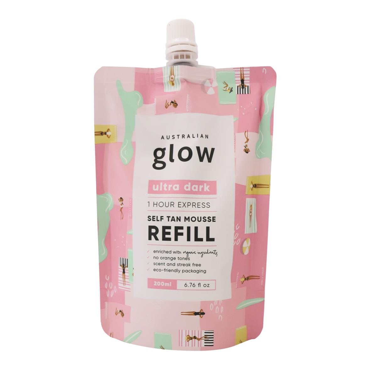 Australian Glow One Hour Express Self Tanning Mousse Refill Ultra Dark ...