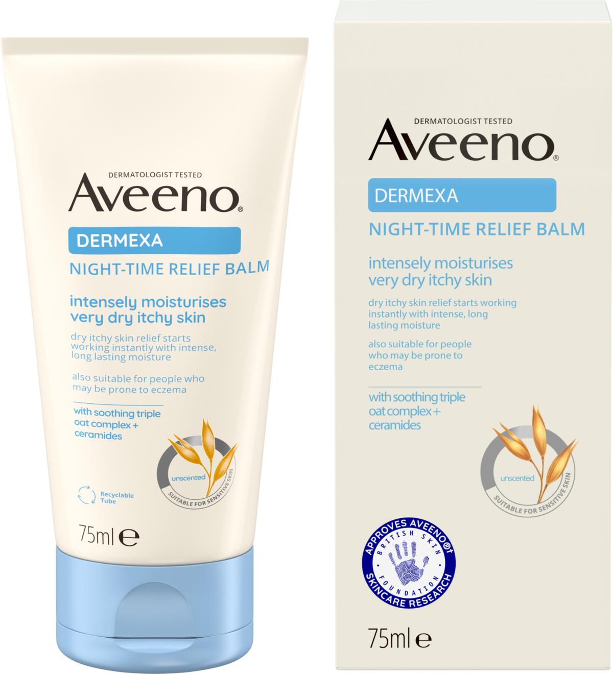 Aveeno Dermexa Night-time Relief Balm 75 ml | lyko.com