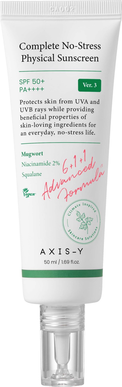 AXIS Y Complete No Stress Physical Sunscreen V3 50 ml lyko