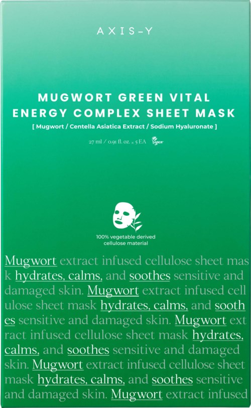 AXIS-Y Mugwort Green Vital Energy Complex Sheet Mask 27 ml | lyko.com