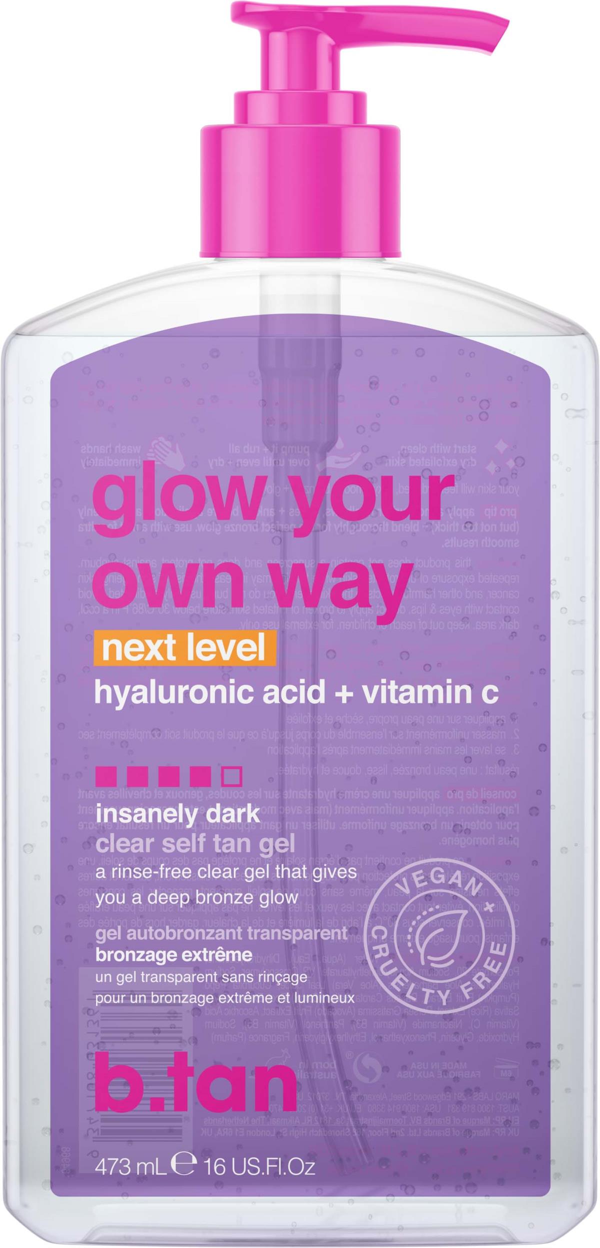 b.tan Glow Your Own Way Clear Self Tan Gel Next Level 473 ml | lyko.com
