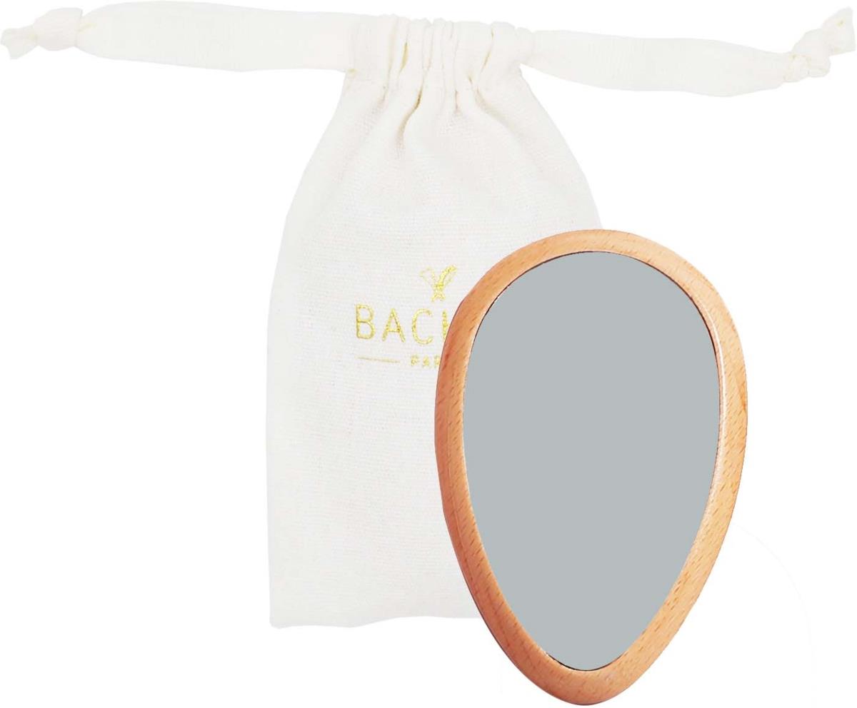 BACHCA Wooden Hand mirror + cotton pouch | lyko.com