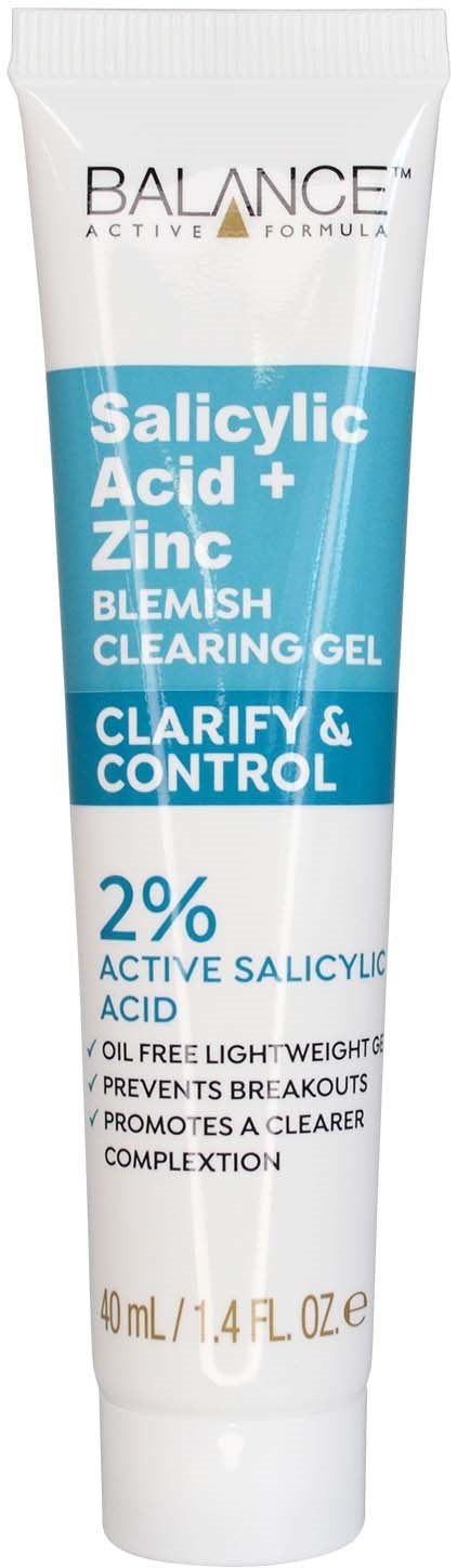 Balance Active Formula 2% Salicylic Acid & Zinc Blemish Clearing Gel 40 ...