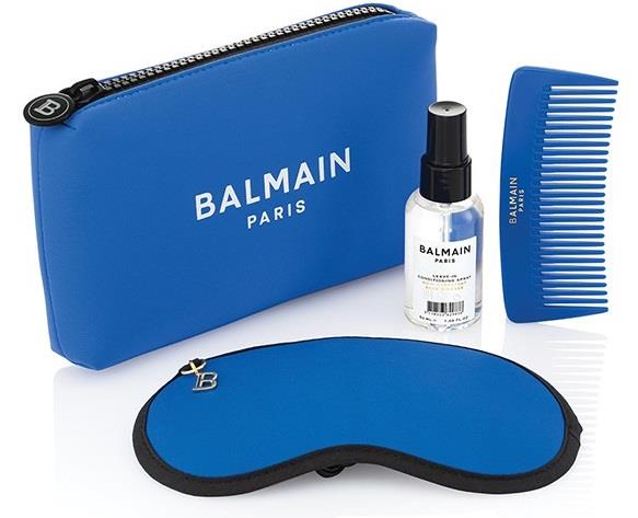 Balmain Limited Edition Cosmetic Bag Blue | lyko.com