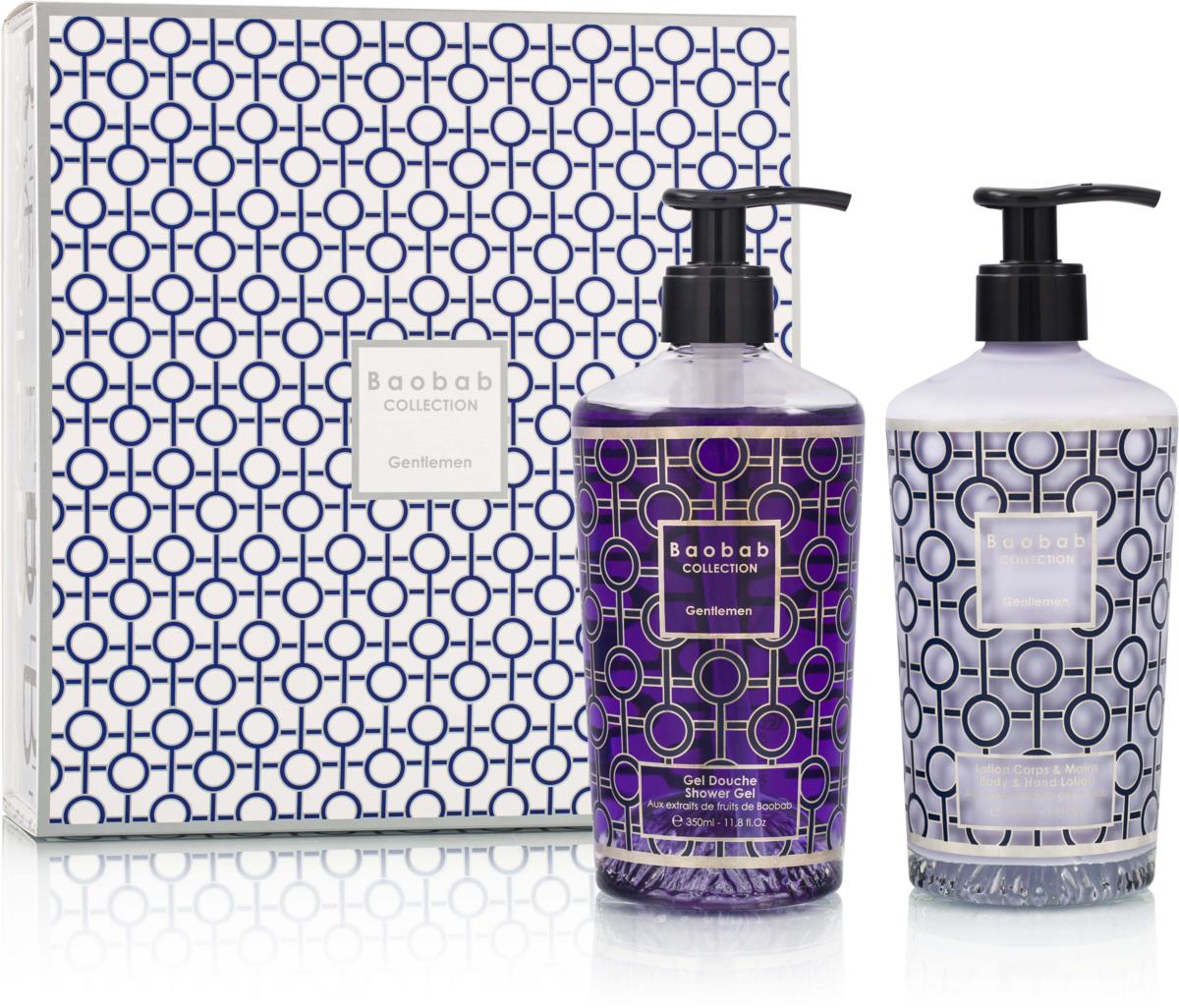 Baobab Collection Gentlemen Gift Box Body & Hand Lotion + Shower Gel ...