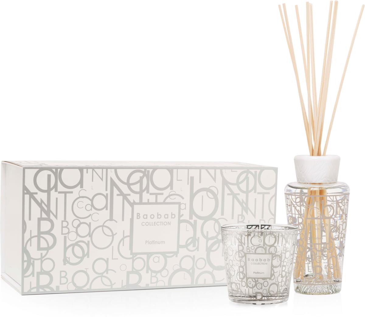 Baobab Collection Platinum Gift Box Fragranced Candle + Diffuser | lyko.com