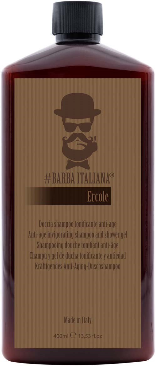 Barba Italiana ERCOLE Anti-age invigorating shampoo and shower gel 400 ...