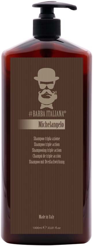 Barba Italiana MICHELANGELO Shampoo triple action 1000 ml | lyko.com