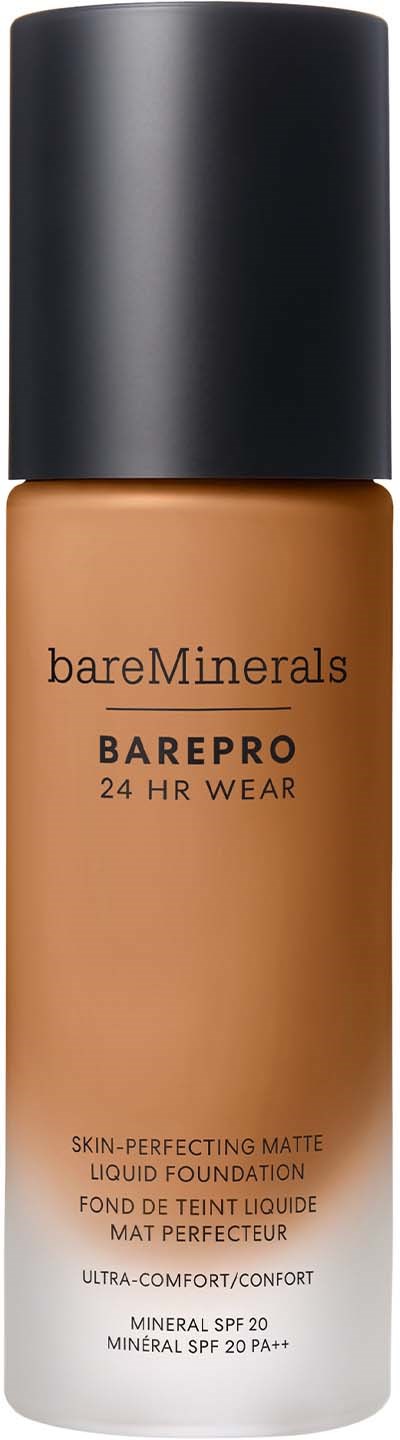 bareMinerals BarePro 24H Matte Liquid Foundation Medium Deep 46 Neutral ...