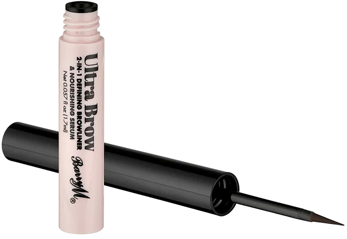 Barry M Ultra Brow 2-in-1 Defining Browliner & Nourishing Serum Dark ...