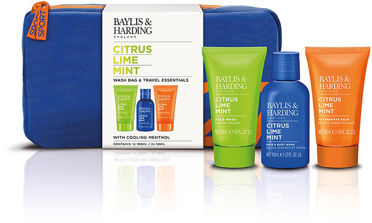 Baylis & Harding Men's Citrus Lime & Mint Wash Bag Set | lyko.com
