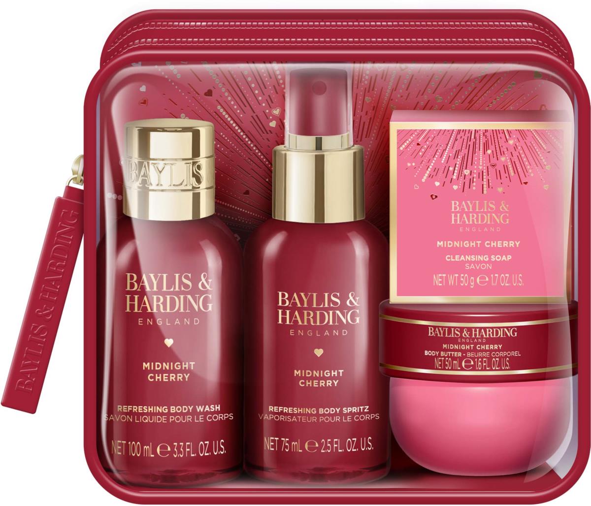 Baylis & Harding Midnight Cherry Travel Bag Gift Set | lyko.com