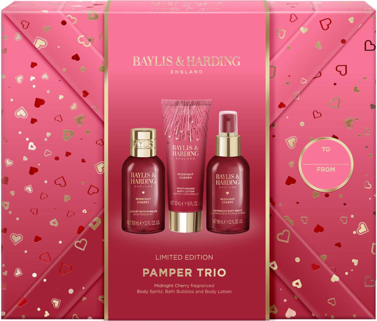 Baylis & Harding Midnight Cherry Wrapped Body Trio Gift Set | lyko.com