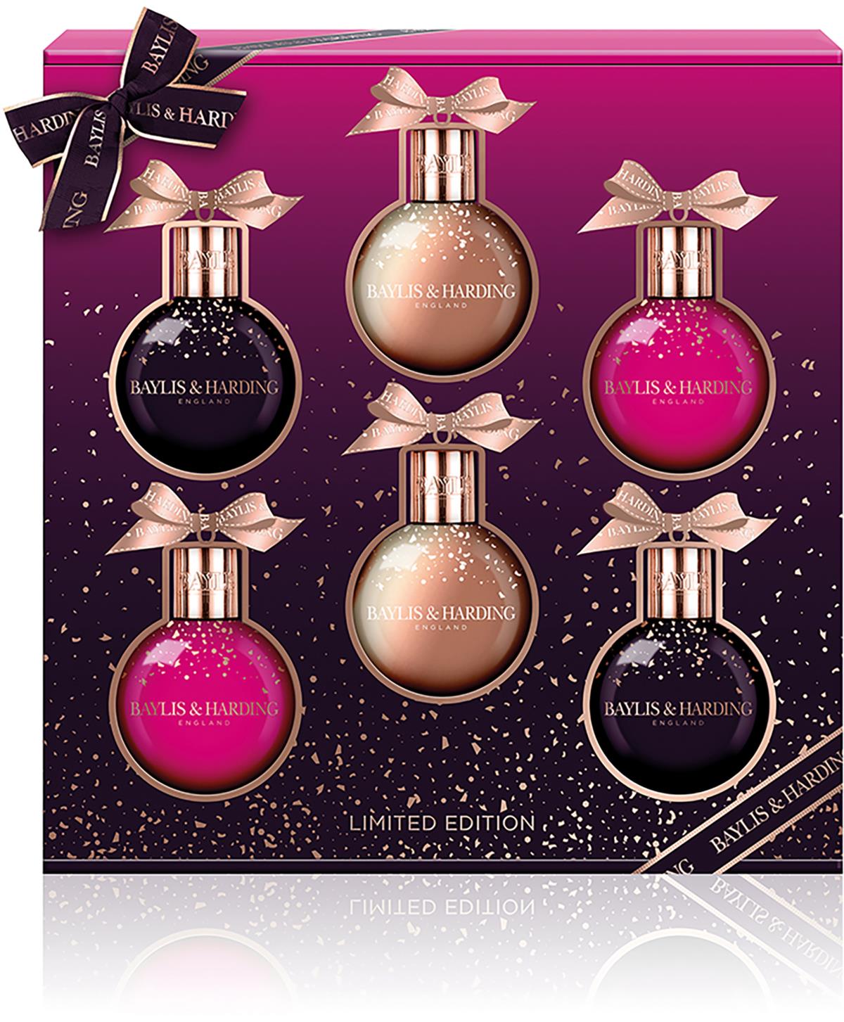 Baylis & Harding Wild Fig & Pomegranate 6 Bauble Set | lyko.com