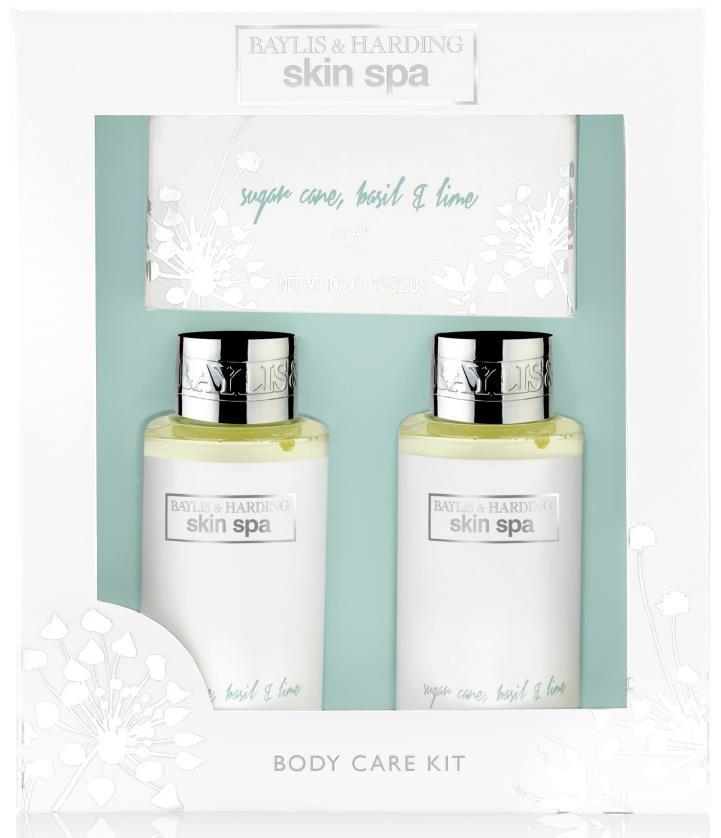 Baylis & Harding Sugar Cane Basil & Lime Skin Spa Trio 300 ml | lyko.com