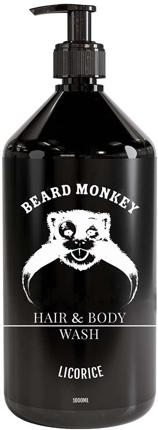 Beard Monkey Hair & Body Licorice 1000 ml | lyko.com