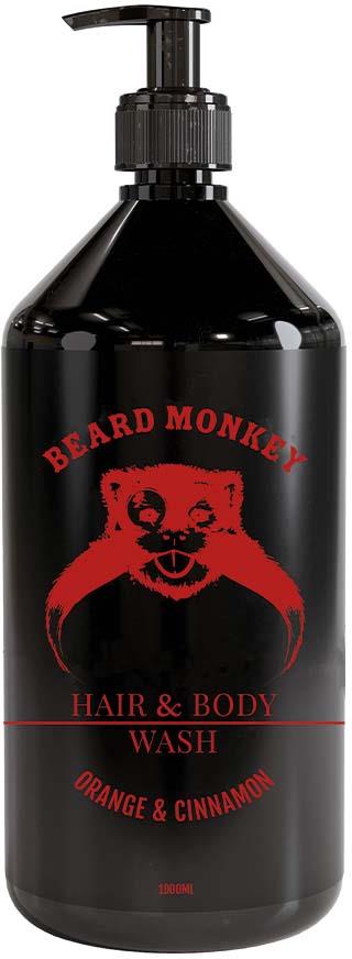 Beard Monkey Hair & Body Orange & Cinnamon 1000 ml | lyko.com