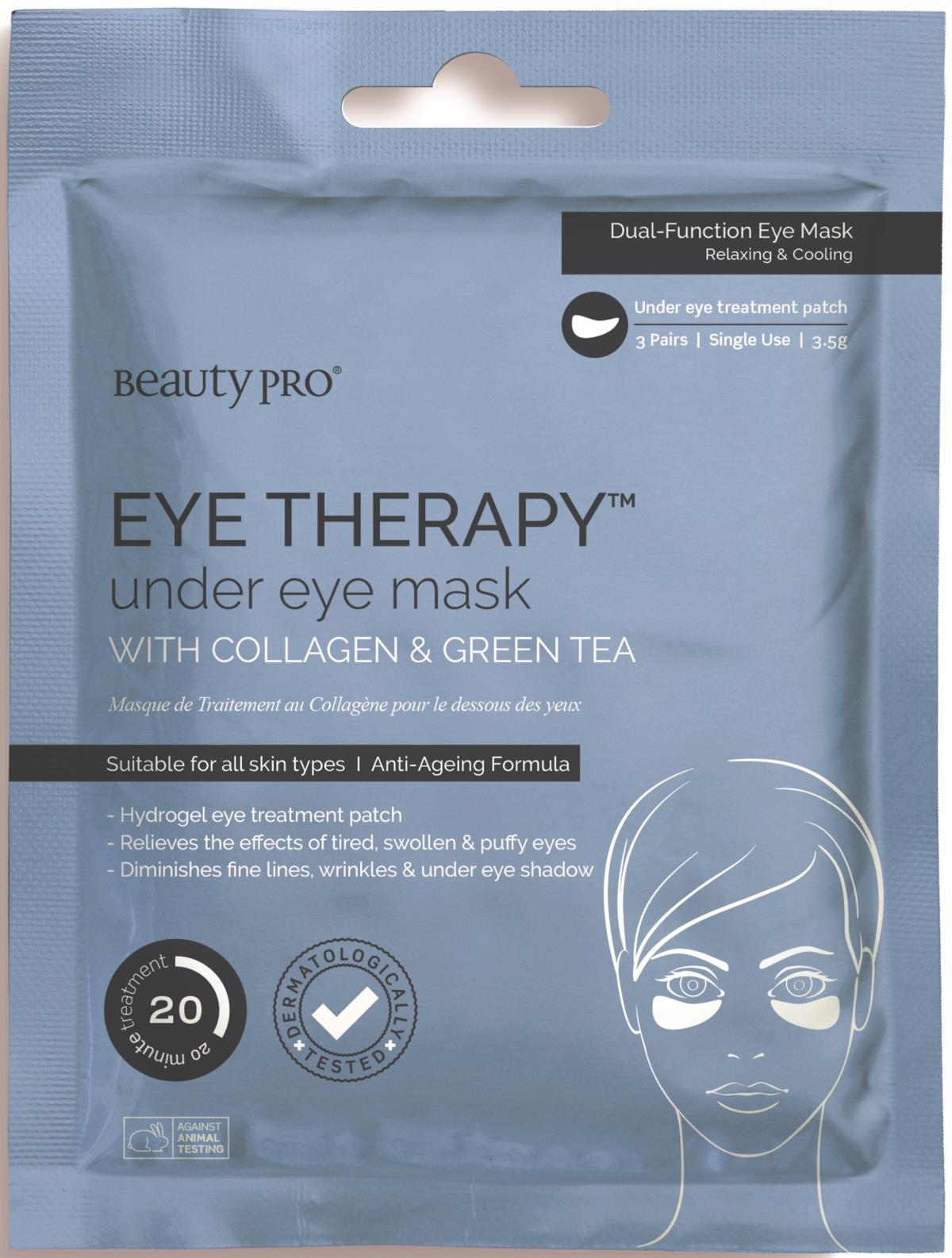Beauty PRO Eye Therapy Under Eye Mask With Collagen & Green Tea | lyko.com
