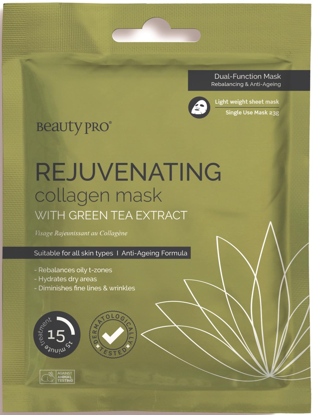 Beauty PRO Rejuvenating Collagen Mask With Green Tea Extract | lyko.com