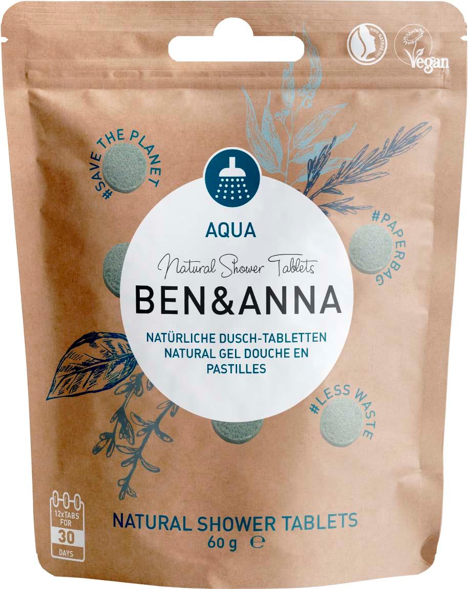 Ben & Anna Shower tablets Aqua 60 g | lyko.com