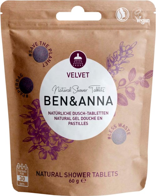 Ben & Anna Shower tablets Velvet 60 g | lyko.com