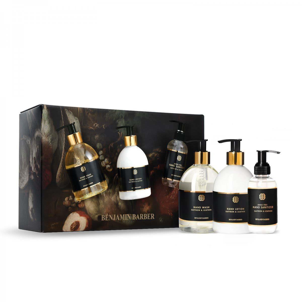 Benjamin Barber Gift Set Saffron & Leather Hand Trio | lyko.com