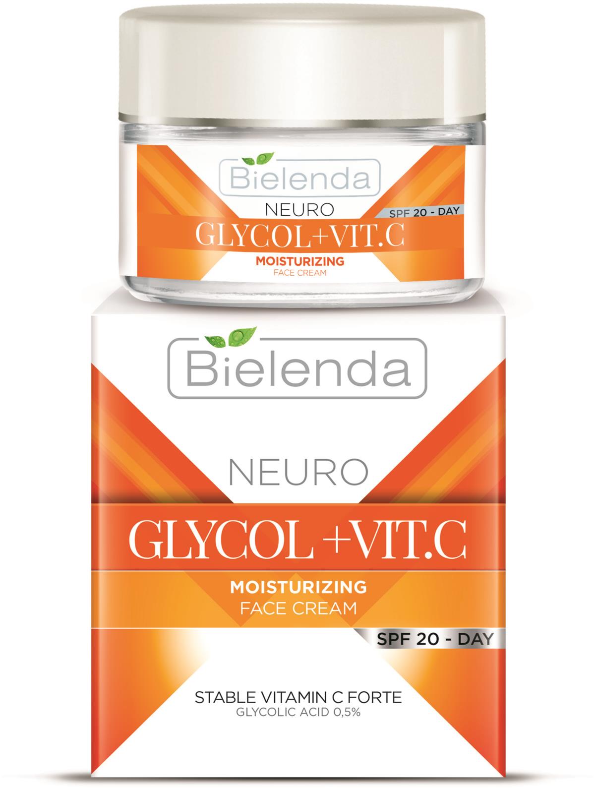 Bielenda NEURO GLICOL + VIT. C Moisturizing face cream day SPF 20 50 ml ...