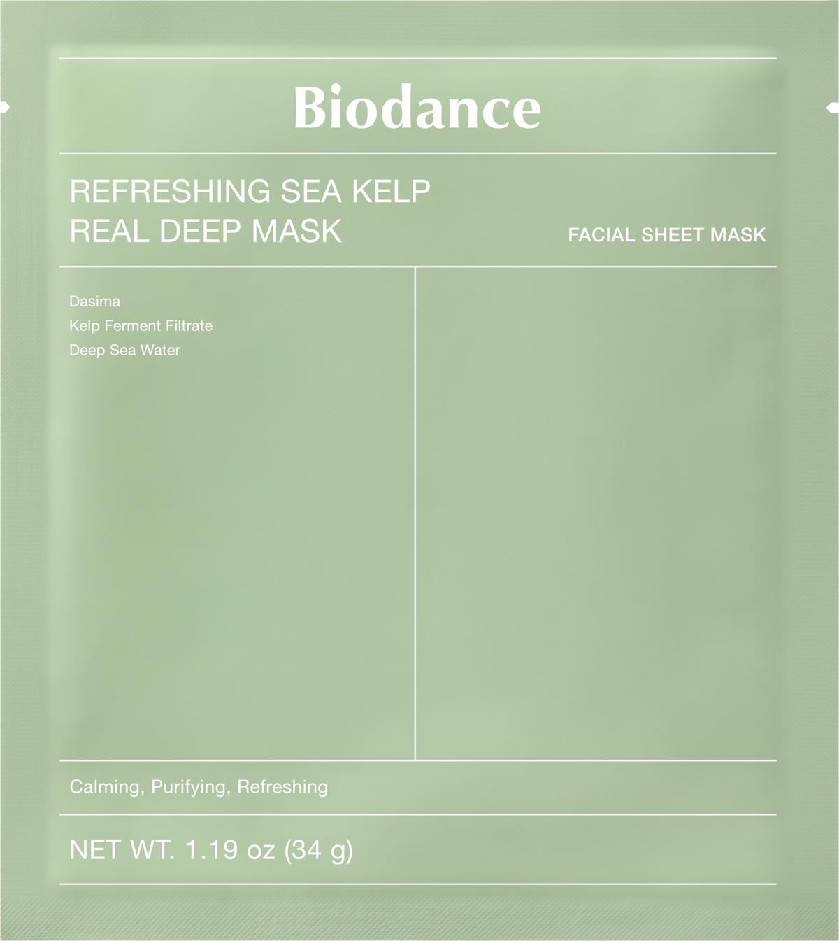 Biodance Refreshing Sea Kelp Real Deep Mask 34 g | lyko.com