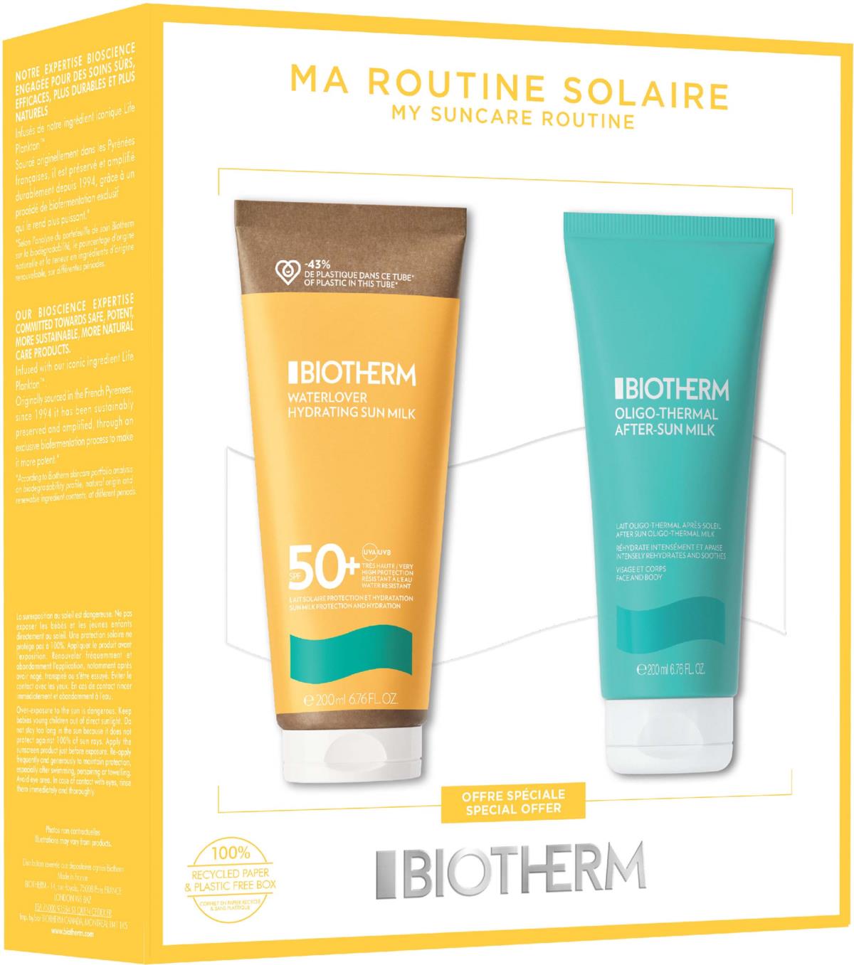 Biotherm Lait Solaire Hydratant Sun Milk Set SPF50 | lyko.com Biotherm Lait Solaire Hydratant Sun Milk Set SPF50 | lyko.com