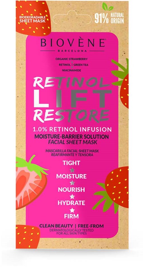 Biovène Retinol Lift Restore Sheet Mask 20 ml | lyko.com