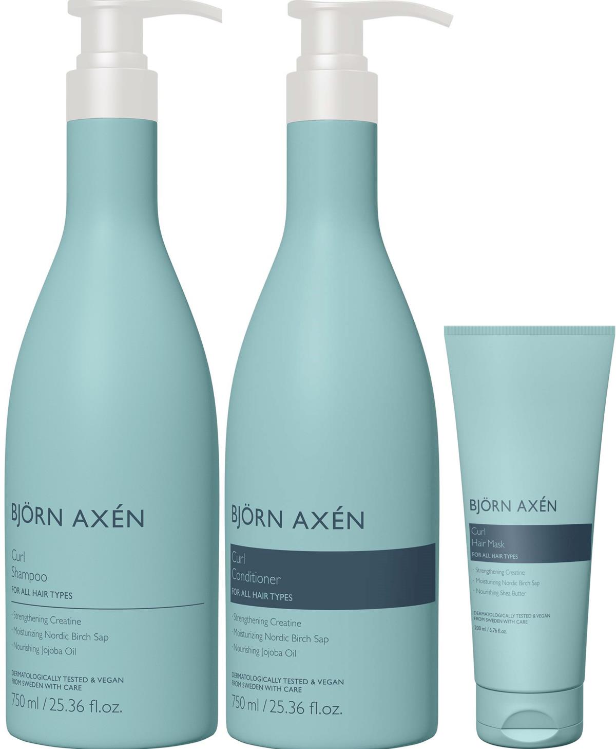 Björn Axen Curl Bundle Shampoo 750 ml & Conditioner 750 ml & Hair Mask 200 ml | lyko.com