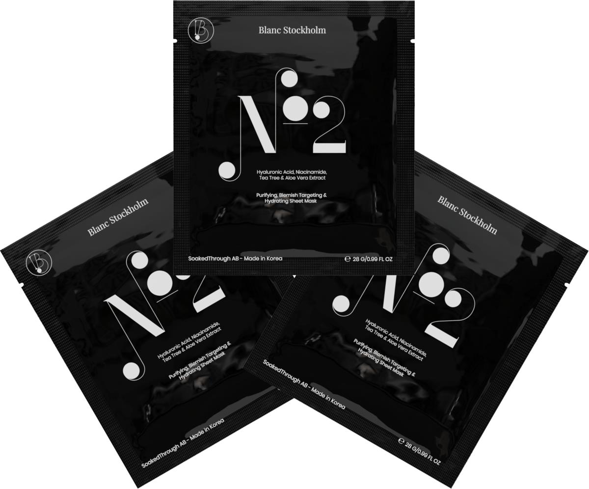 Blanc Stockholm Calming/Blemish Targeting Sheet Mask No.2 3-Pack | lyko.com