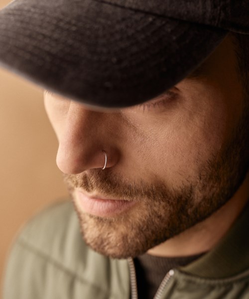 Blomdahl Natural Titanium Nose Ring 10 mm left | lyko.com